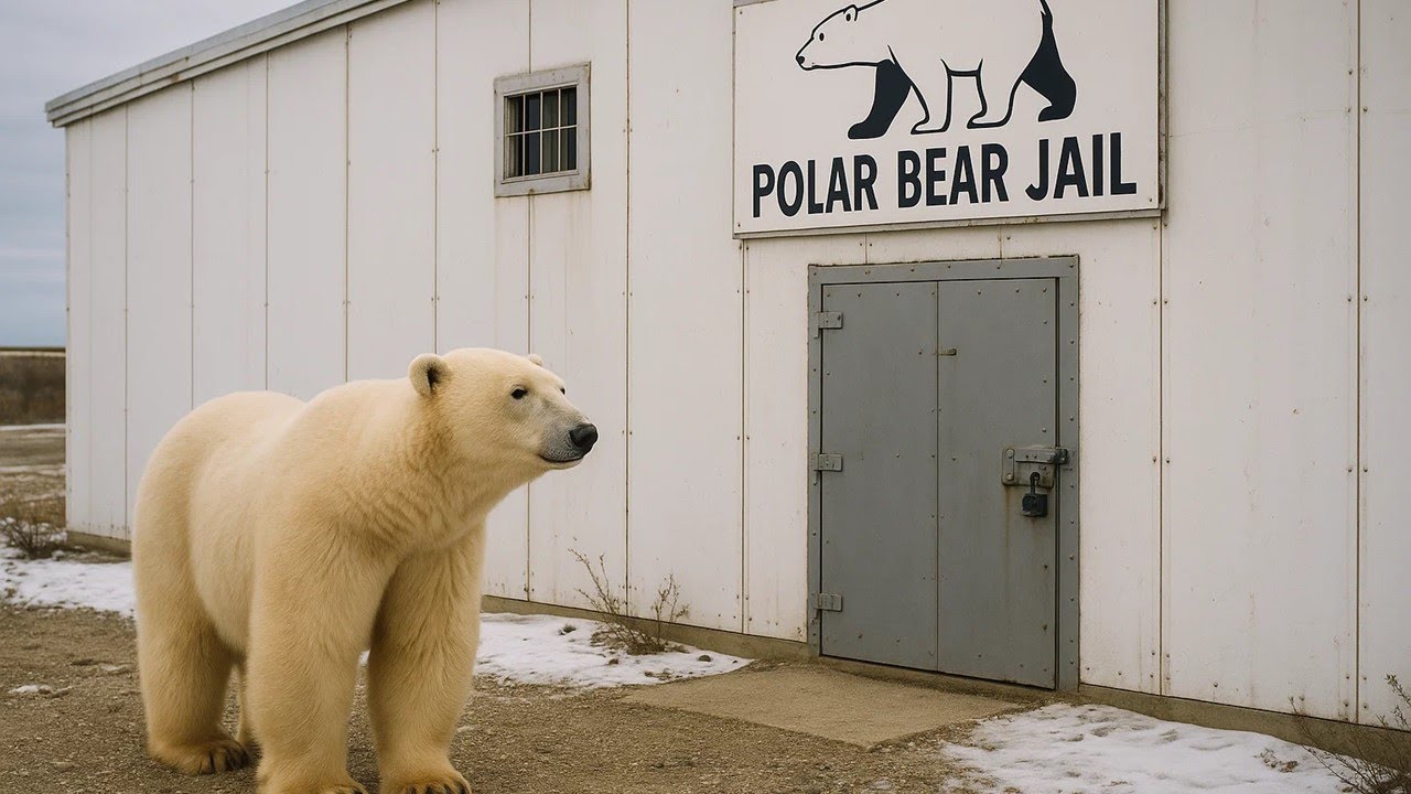 Canada's Polar Bear Jail: Where "Troublemaker" Bears Go! - YouTube