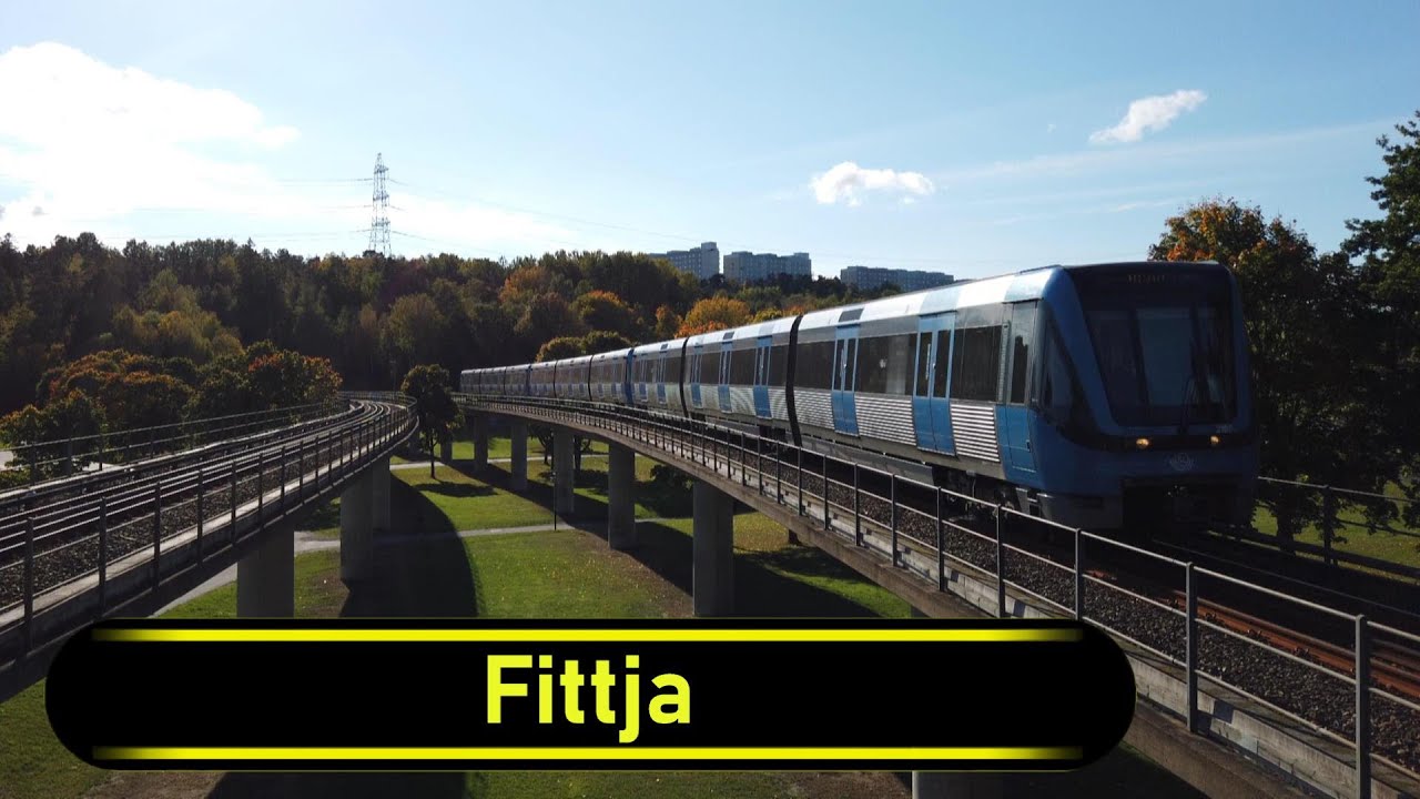 Metro | Tunnelbana Station Fittja - Stockholm 🇸🇪 - Walkthrough 🚶 - YouTube