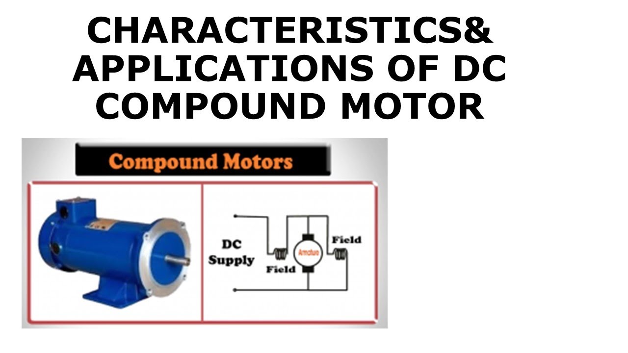 CHARACTERIRSTICS & APPLICATIONS OF DC COMPOUND MOTOR - YouTube