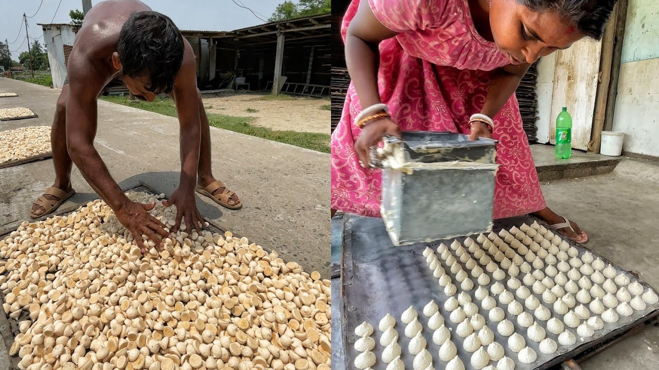 Masoor Dal Bori of West Bengal😱😱 Most Unique Indian Street Food - YouTube