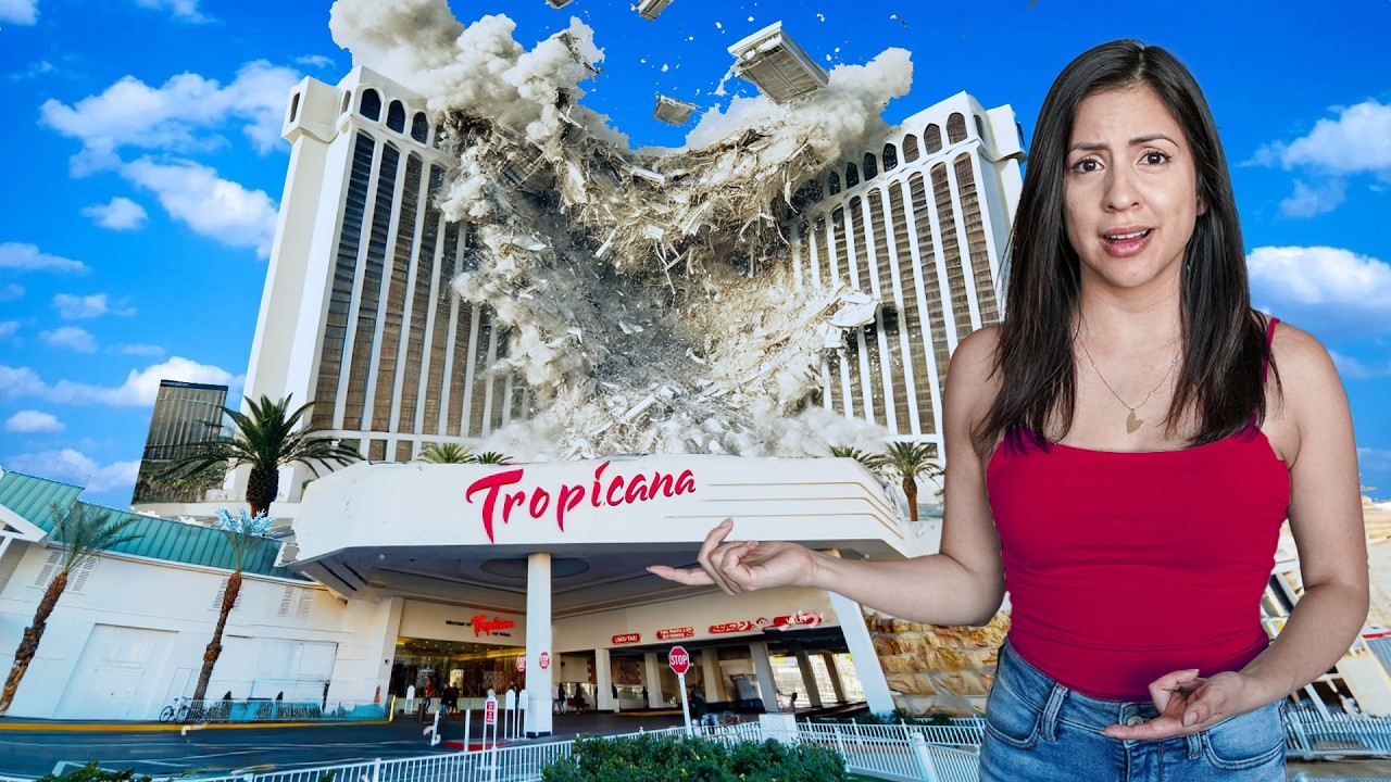 Las Vegas Hotel DESTROYED (Actual Footage) Tropicana Hotel - YouTube