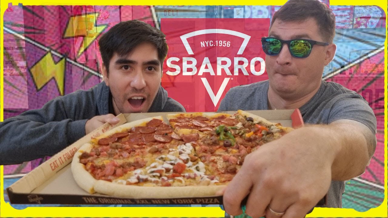 🍕 PIZZA GIGANTE de SBARRO 🇺🇸 - YouTube