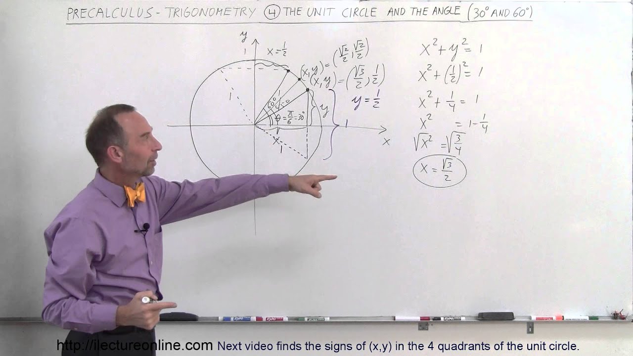 TRIGONOMETRY 1 (PRECALCULUS) (4 of 54) The Unit Circle and The Angle ...