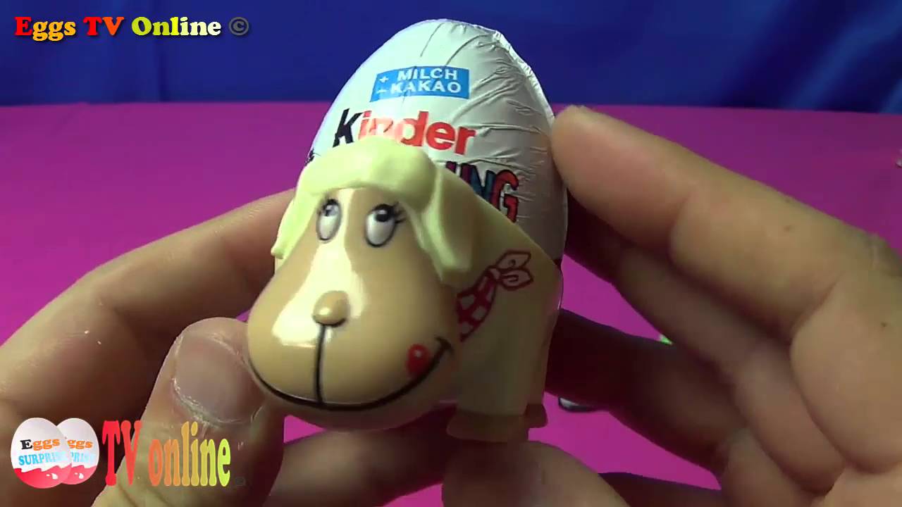 2 easter kinder surprise bunny rabbit eggs - YouTube