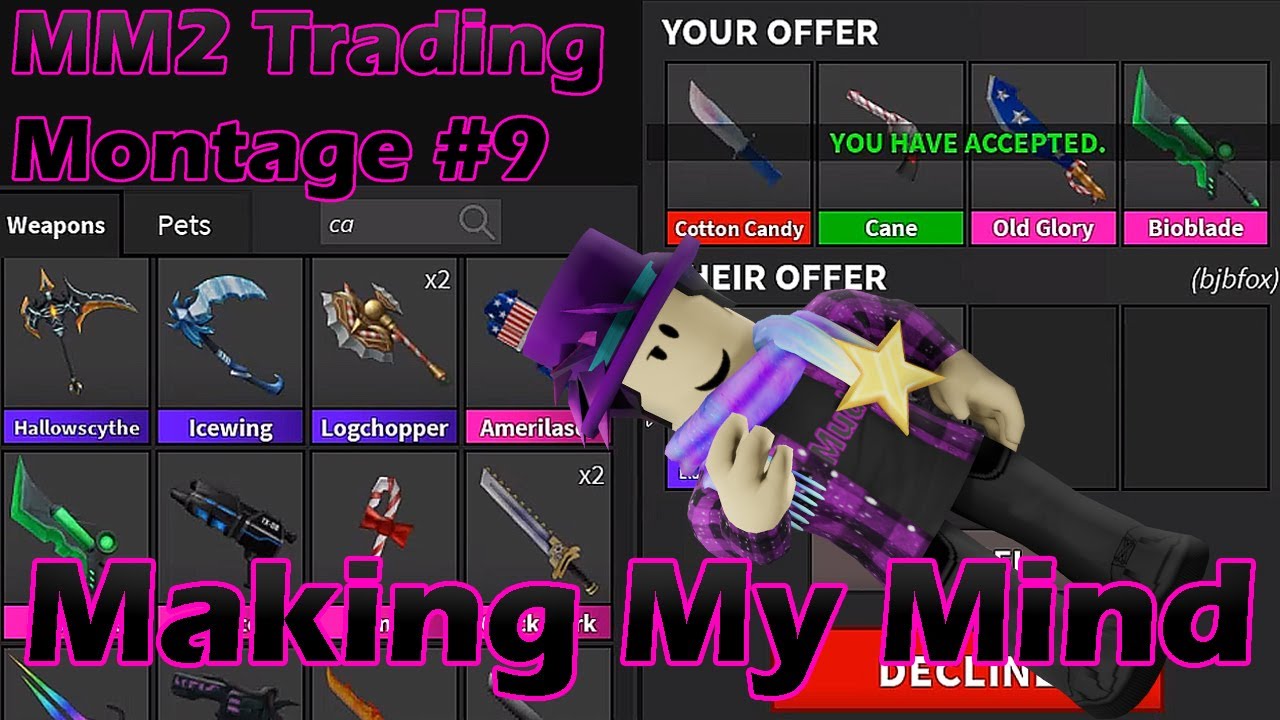 MM2 Trading Montage #9! (Making My Mind) - YouTube