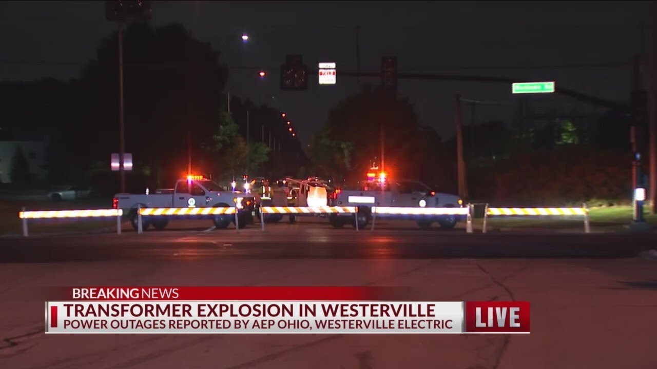 Explosion at electric substation knocks out power in Westerville - YouTube