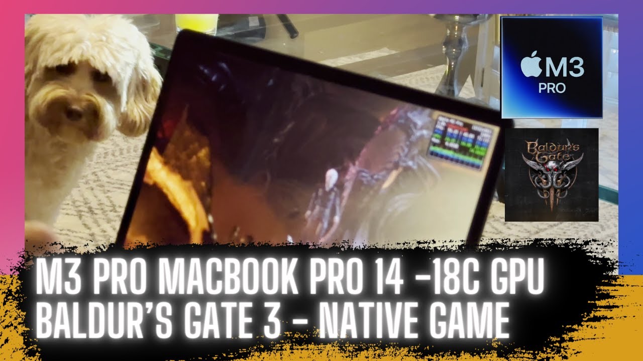 M3 Pro Macbook Pro 14 18C GPU Baldur's Gate 3 Mac Gaming - YouTube