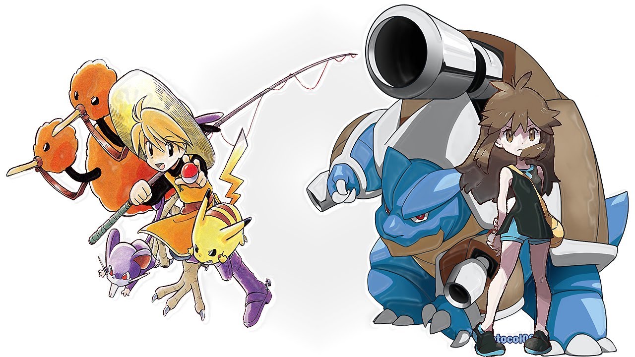 Yellow vs Green | Pikachu vs Mega Blastoise | Pokemon - YouTube