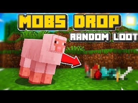 Minecraft, But Mobs Drop Random Loot - YouTube
