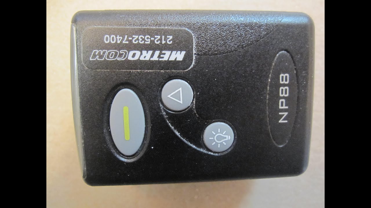 The Vintage Unication NP88 Numeric Pager Setup And Review - YouTube