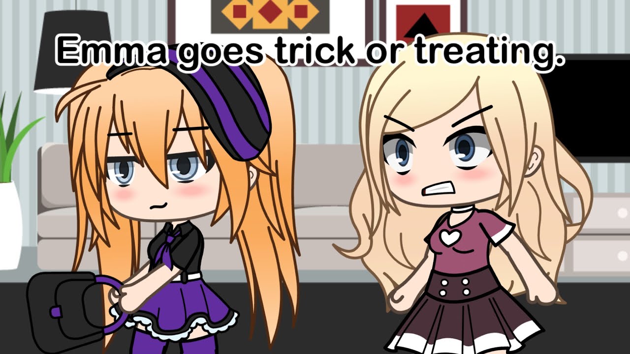 Emma goes trick or treating./Grounded. - YouTube