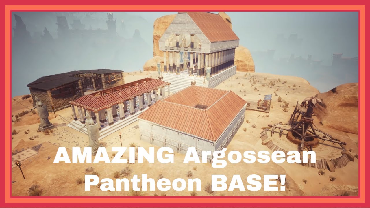 Conan Exiles - Amazing Argossean Pantheon Base! - YouTube