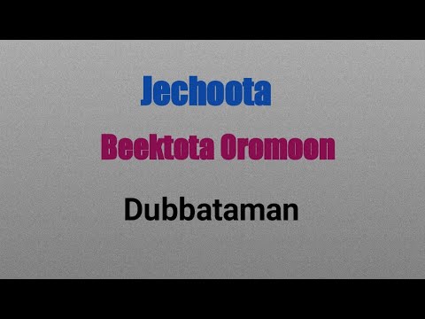 #Jechoota Beektota Oromoof Oromiyaan Dubbataman - YouTube
