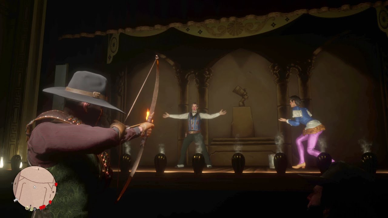 RDR2 - What if you shoot a wizard with a bow with a fire arrow - YouTube