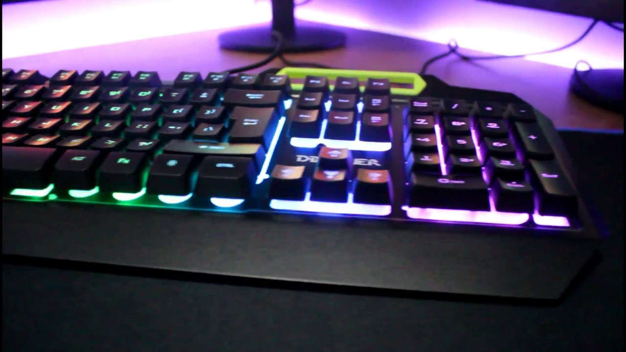 DBPOWER RGB Keyboard - YouTube
