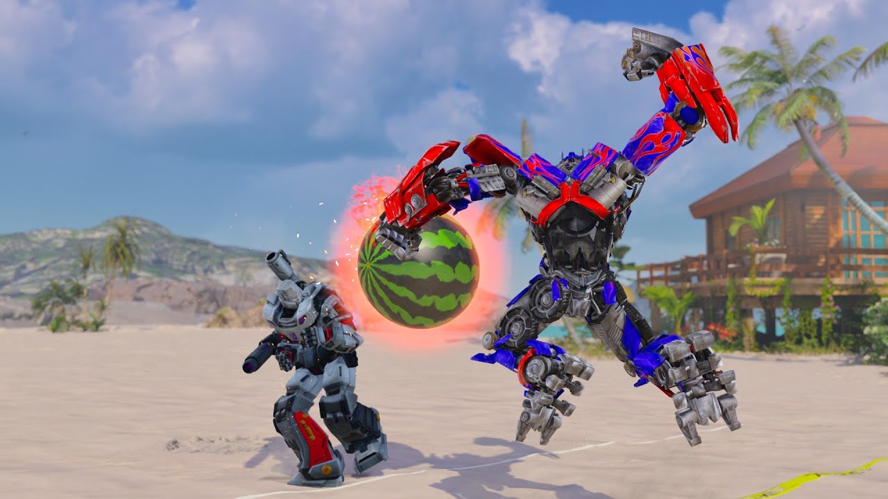 Tekken 8: Optimus Prime VS Megatron in Tekken Ball - YouTube