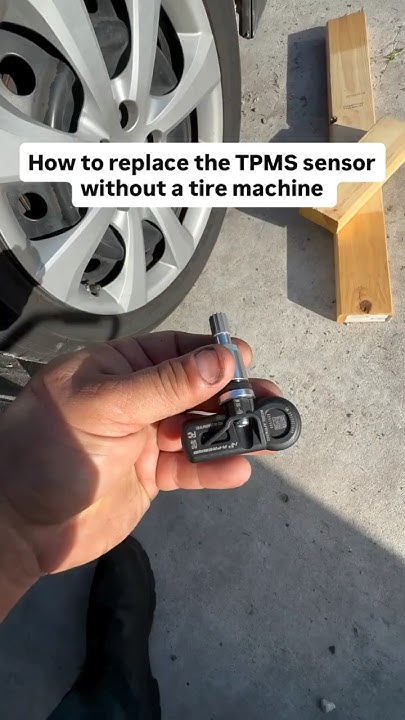 How to replace TPMS sensors without a tire machine?🤔 - YouTube