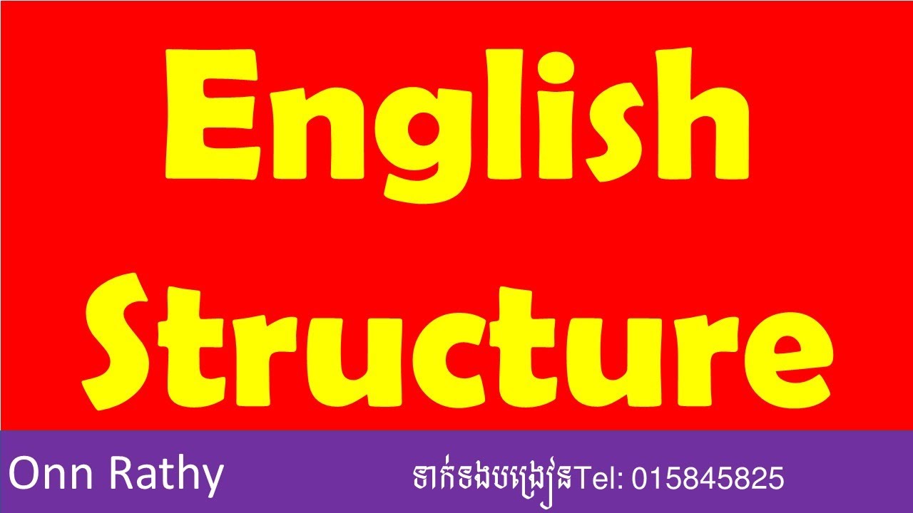 Learn English Structure And Examples - YouTube