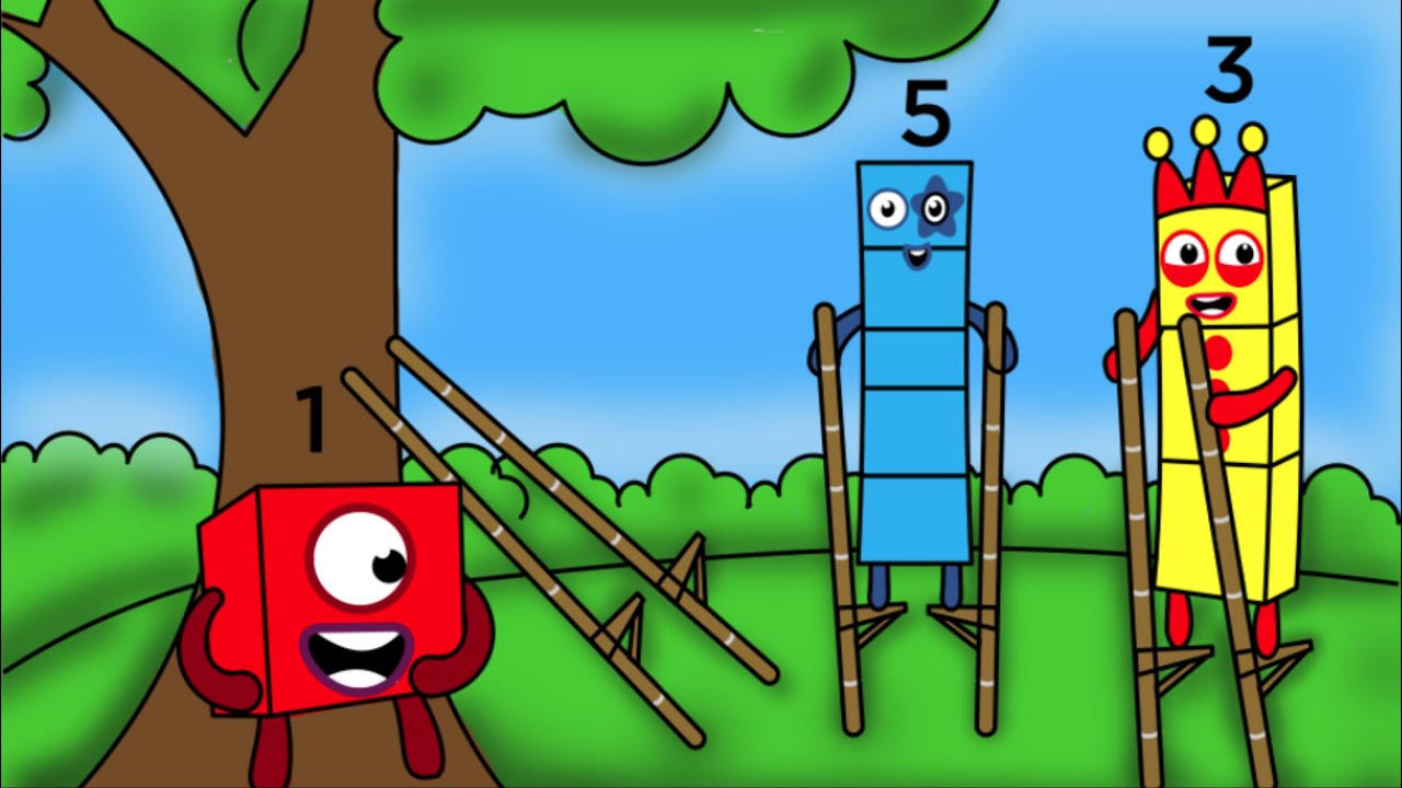 Numberblocks 1 can only be watched - fan made coloring story - YouTube