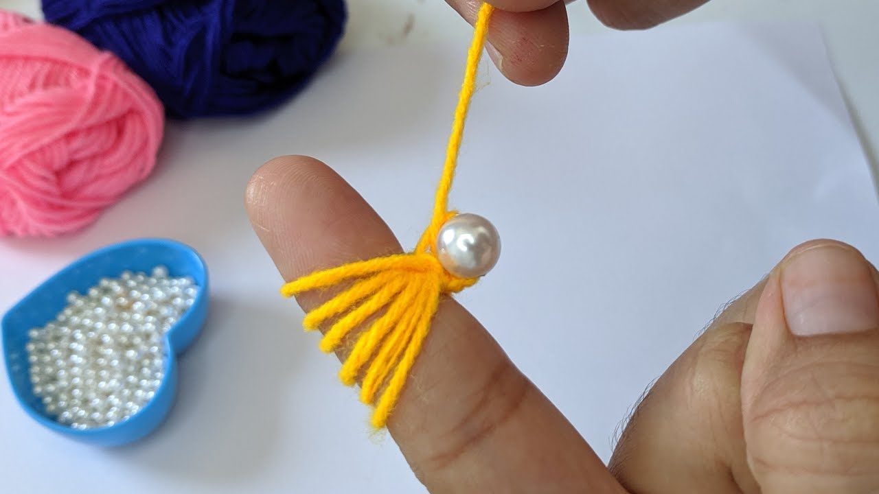 Amazing Hand Embroidery flower design trick with finger | Very Easy ...