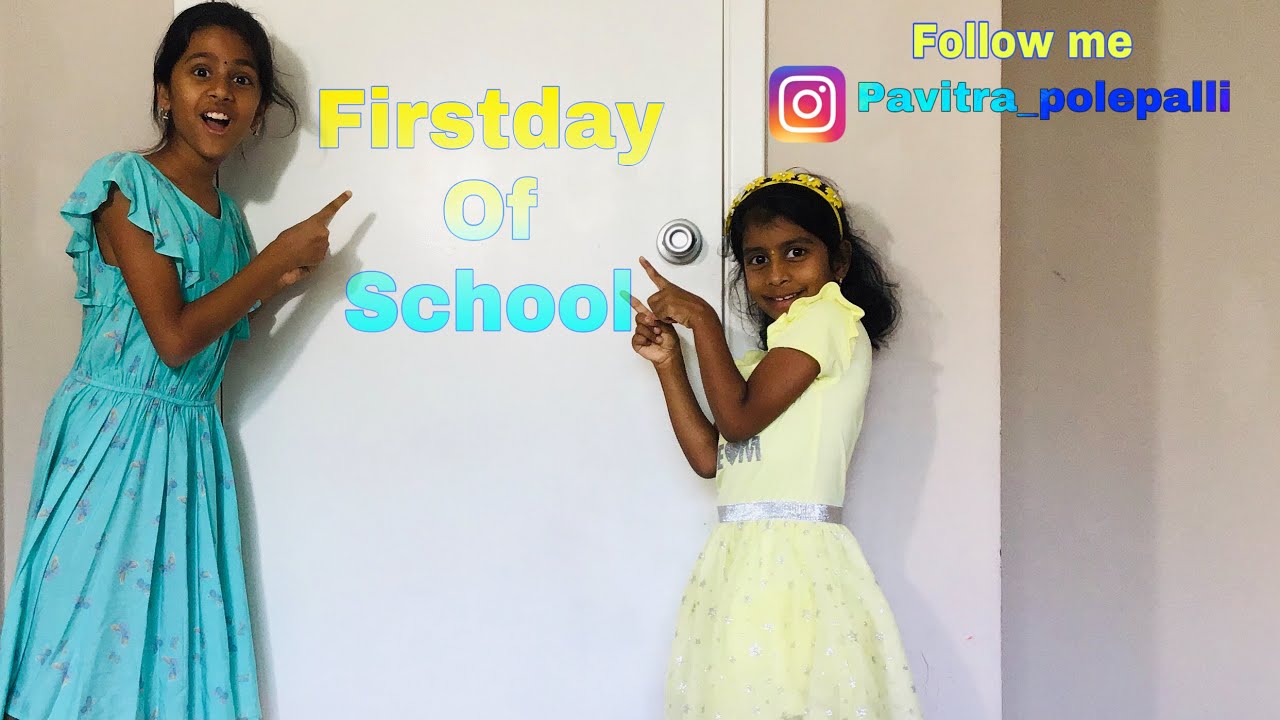 First Day Of School || Virtual Learning || Pavitra Creations || - YouTube
