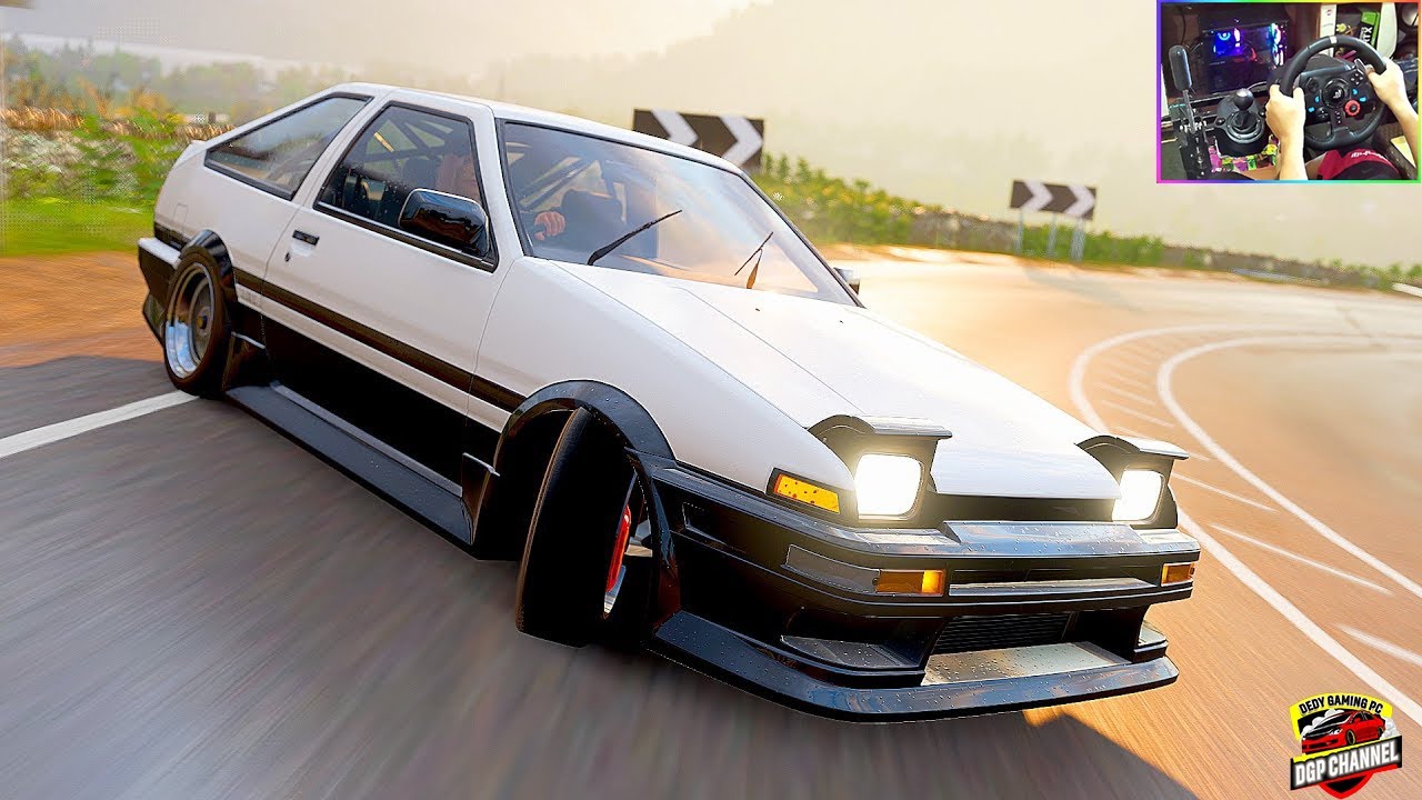 Forza Horizon 5 Drifting Toyota Trueno AE86 Steering Wheel | Shifter ...