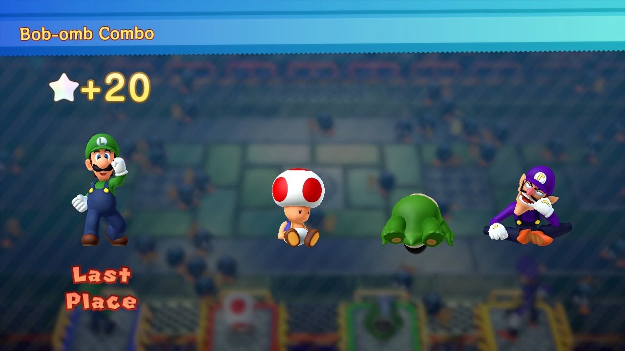 Mario Party 10 Mario Party #538 Luigi vs Toad vs Spike vs Waluigi ...