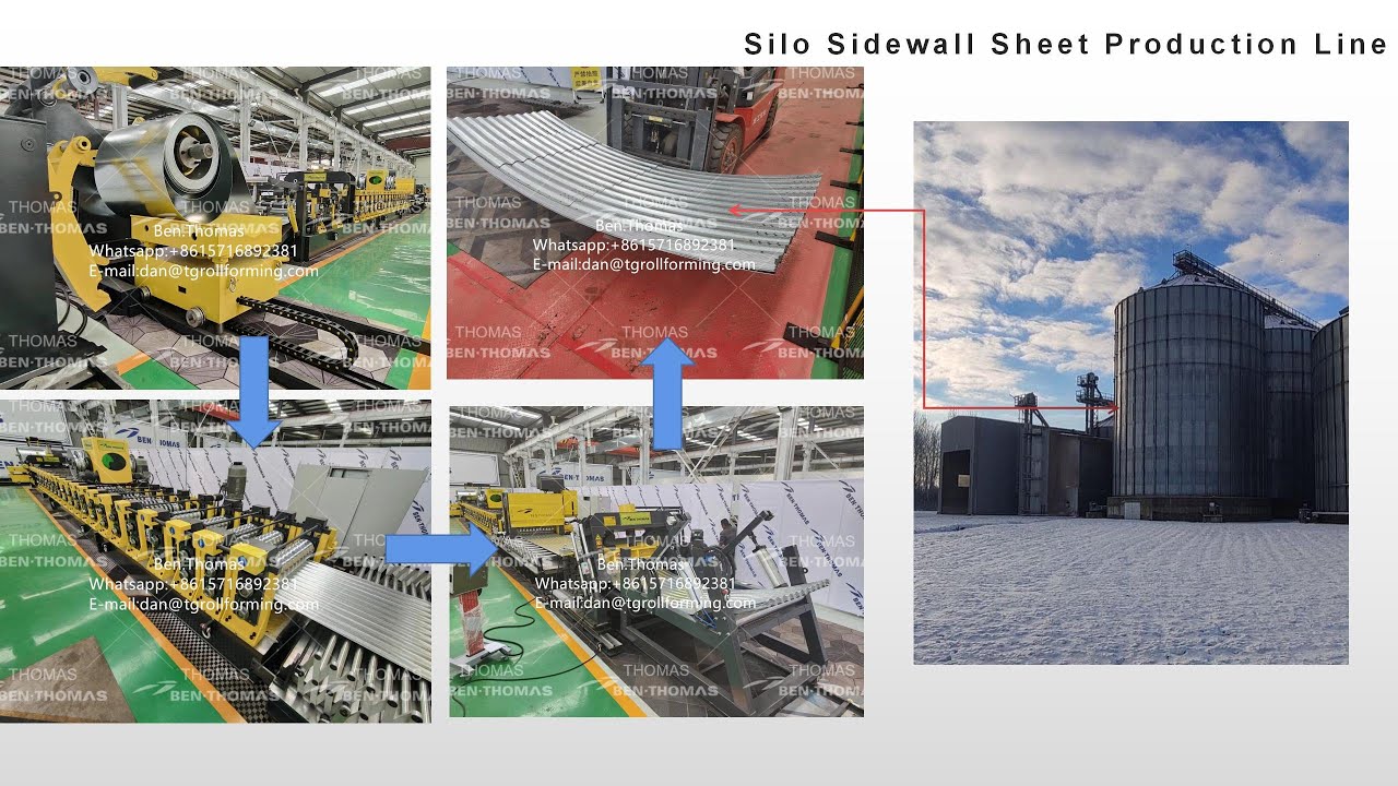 corrugated silo machine | silo body sheet making machinesilo | sidewall ...