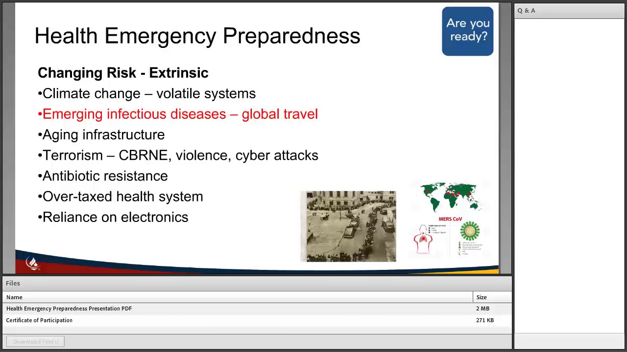 Health Emergency Preparedness in a Changing World - YouTube