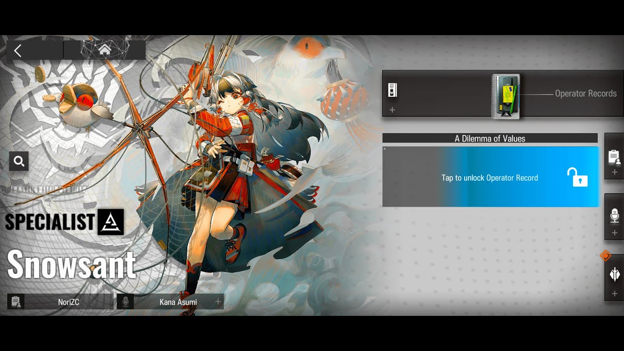 Arknights / Operator Records / Snowsant / A Dilemma of Values - YouTube