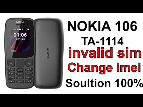 nokia 106 ta-1114 invalid sim/nokia 106 change imei code without pc by ...