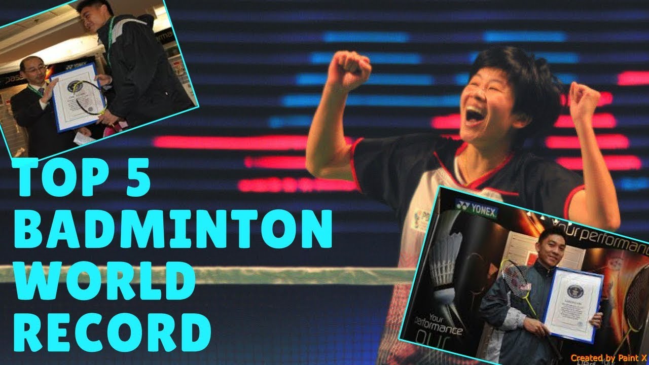 TOP 5 Badminton WORLD record - YouTube