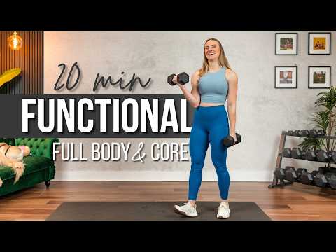 20 min. FUNCTIONAL Full Body & Core Strength Training Circuits