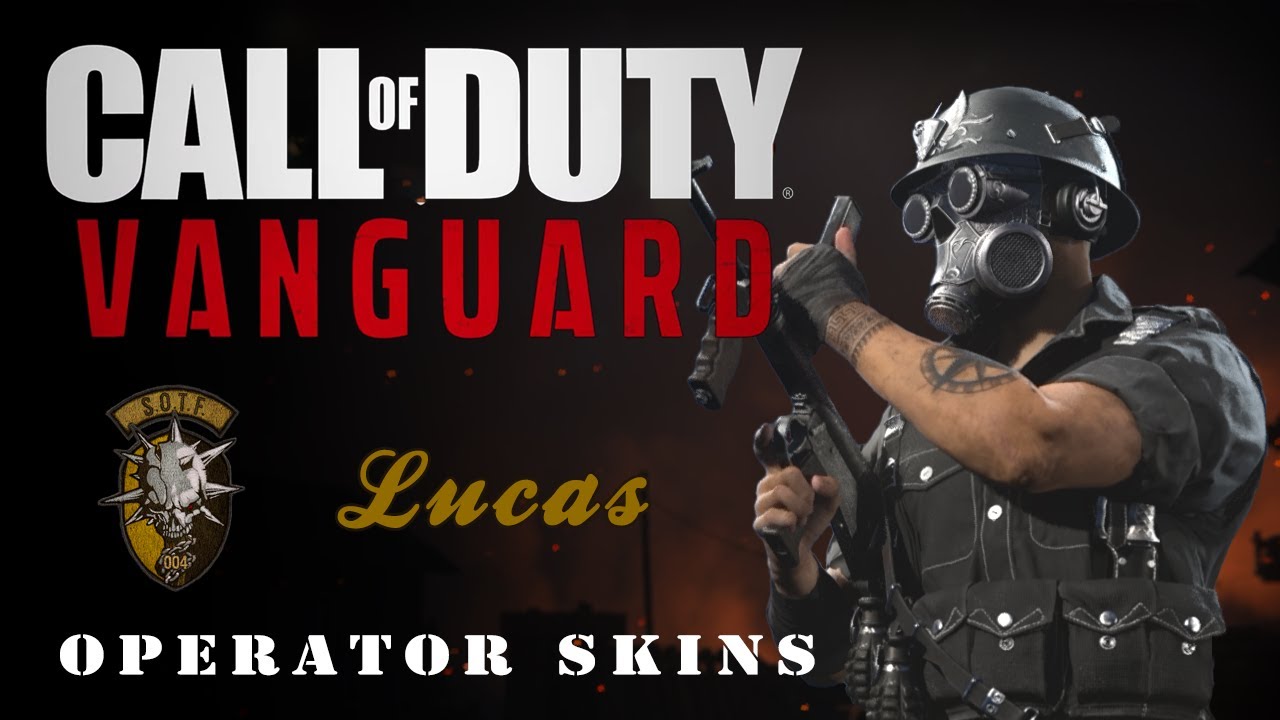 Call Of Duty Vanguard - Multiplayer - Lucas Operator Skins - YouTube