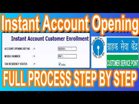 Instant account opening full process step by step - YouTube