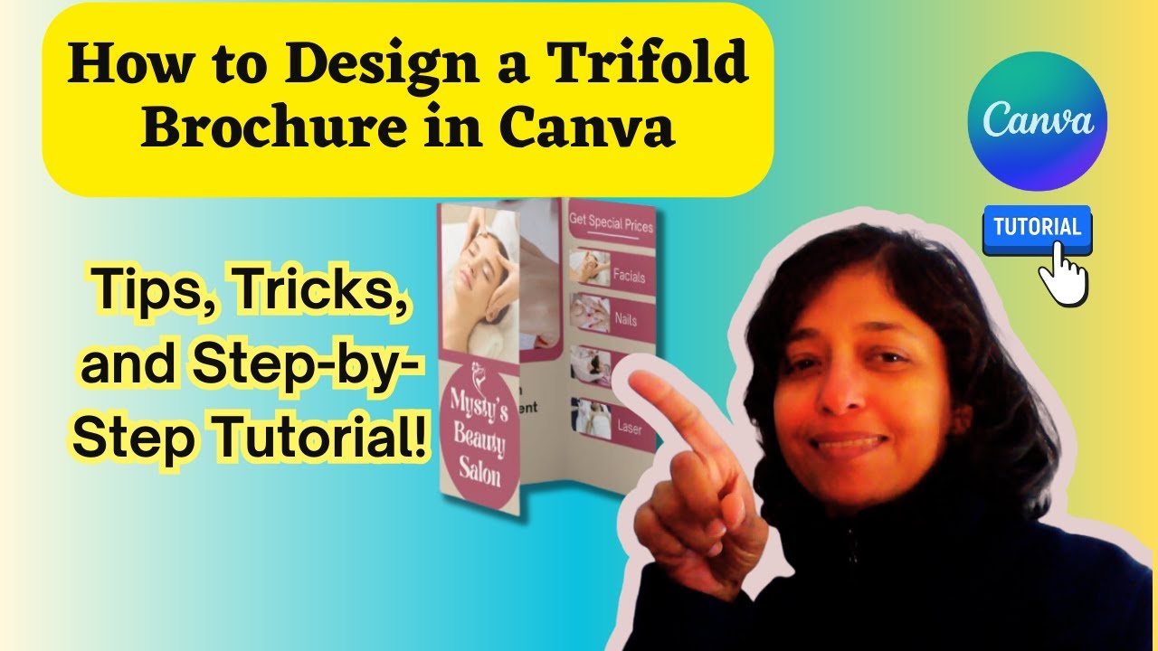 How to Design| a Trifold Brochure| in Canva| Tips| Tricks| and Step by ...