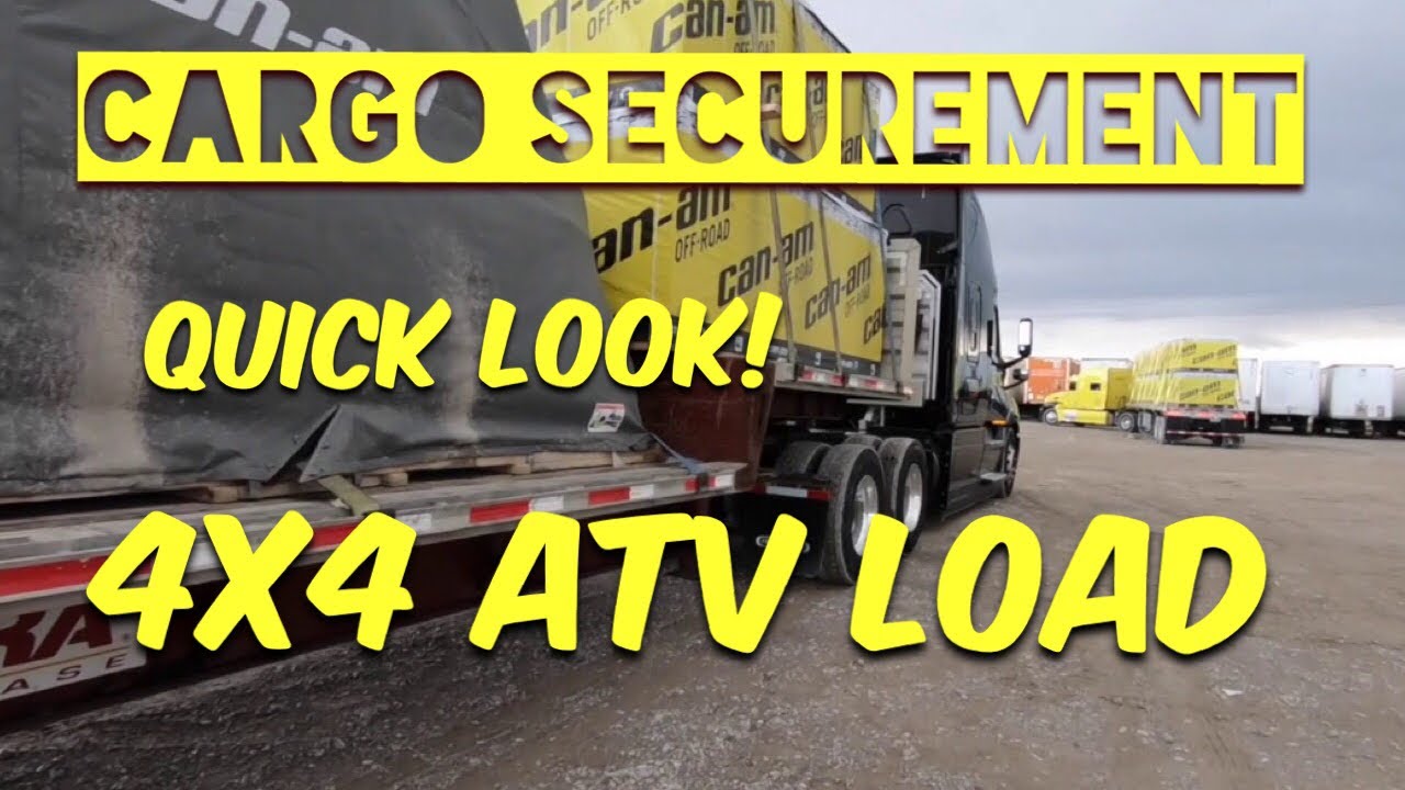 CDL FLATBED | PMG Flatbed Securement | 4x4 ATV LOAD | El Paso, TX - YouTube
