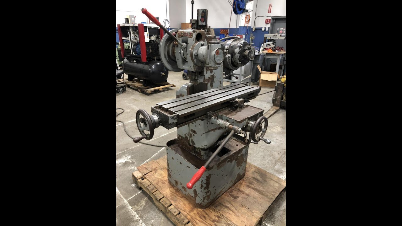 NICHOLS Horizontal Hand Miller, M/N 8 Manual - SOLD - YouTube