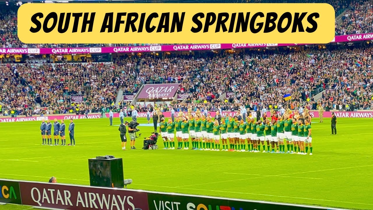 South African Springboks | National Anthem | Entrance 🇿🇦 - YouTube