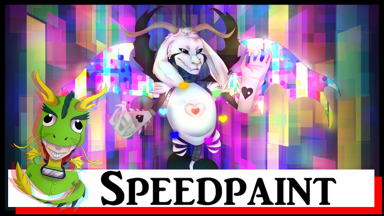 Speedpaint - Asriel God of Hyperdeath - YouTube