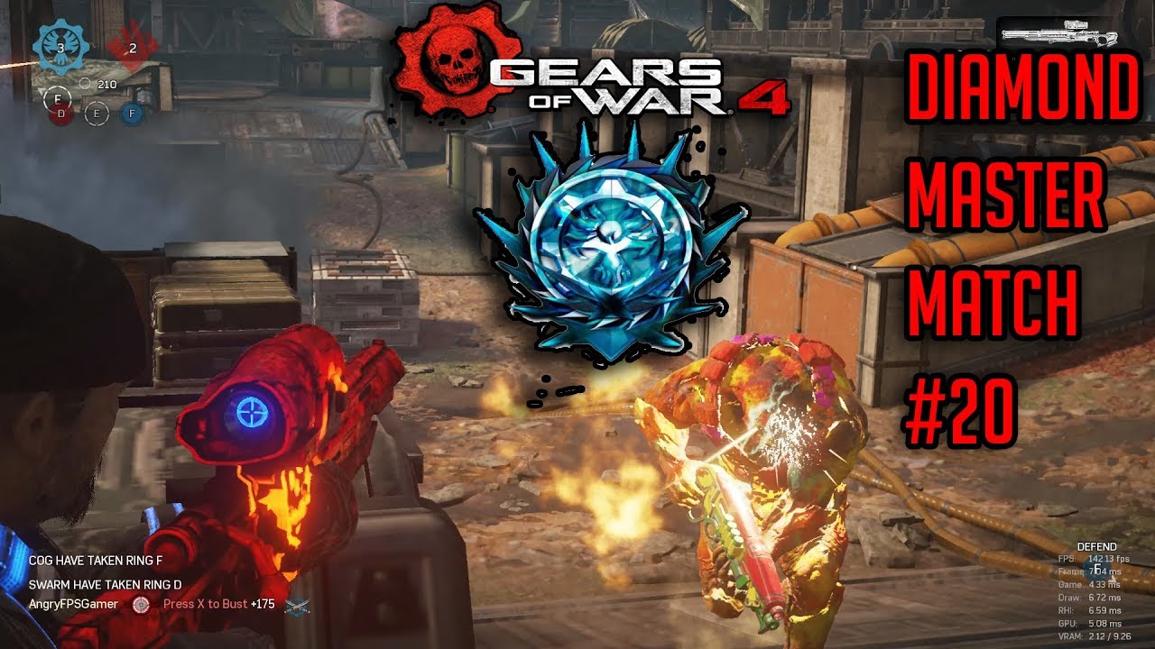 Ranked Diamond Master Escalation Match #20 | Gears Of War 4 Multiplayer ...