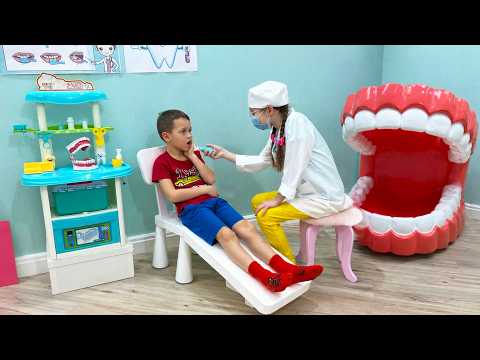 Sofia shows Kids how to behave at the Dentist