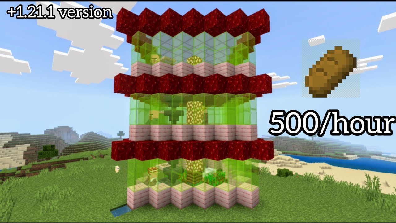 "Easy Minecraft Bread Farm | Automatic Wheat Farm Tutorial" - YouTube