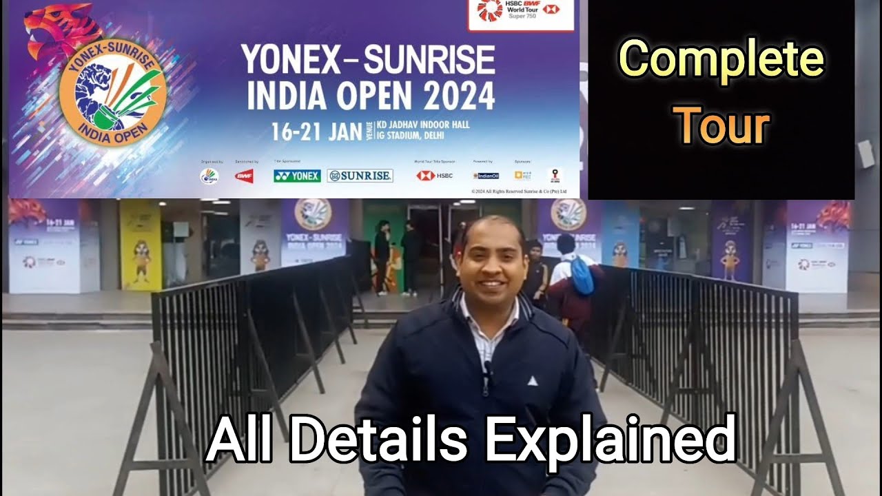 Yonex Sunrise India Open Badminton Delhi 2024 Tour /Badminton Vlogs ...