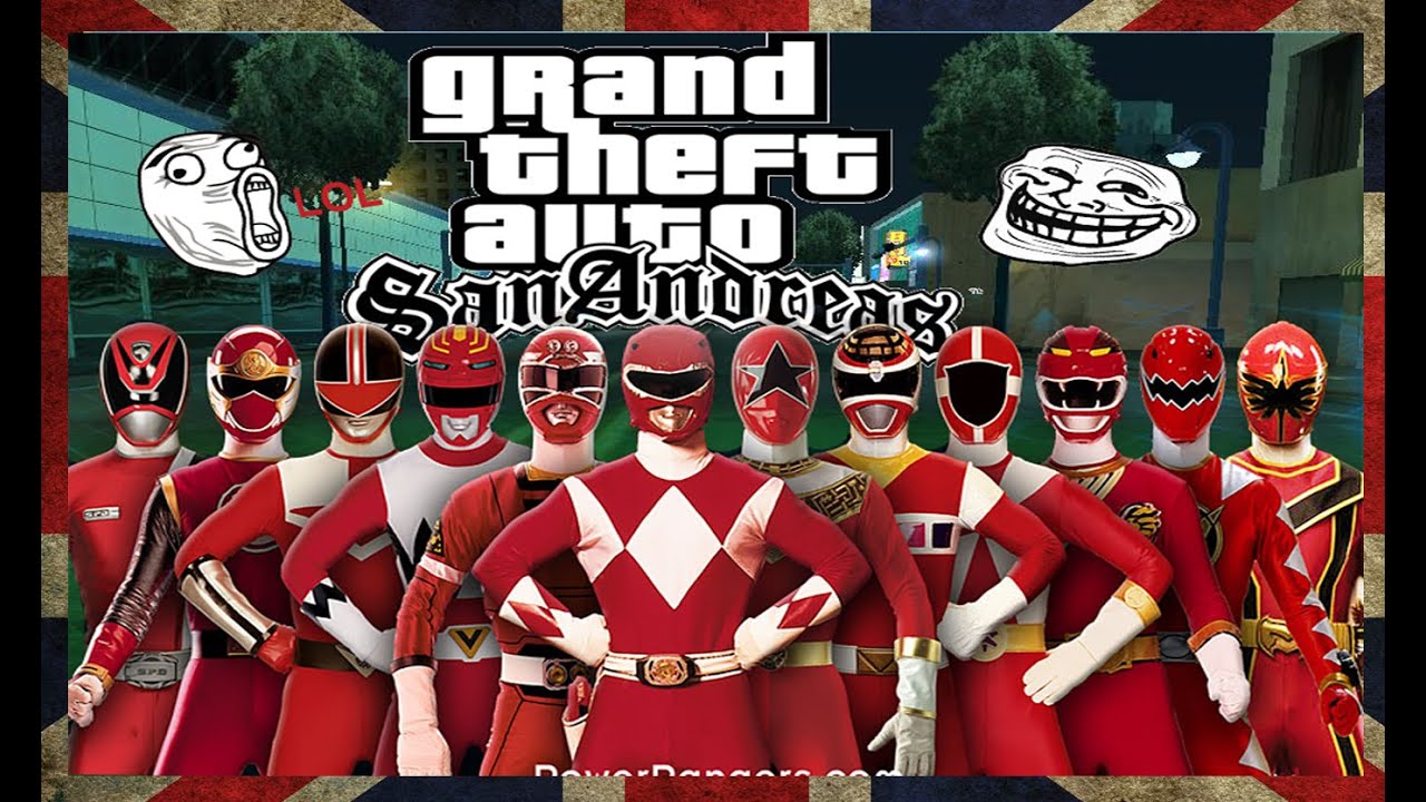 La Reunion De Los Power Rangers | Loquendo | GTA San Andreas - YouTube