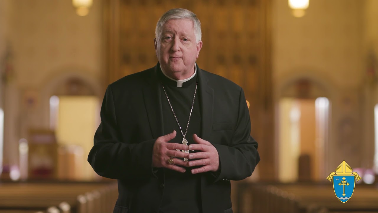 Archbishop Mitchell Rozanski Invites the Faithful Back to Mass - YouTube