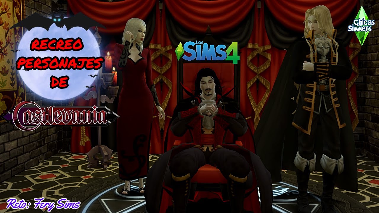 🦇 RECREO PERSONAJES DE CASTLEVANIA 🧛 Speed Sim || Chicas Simmers 🔹 Los ...