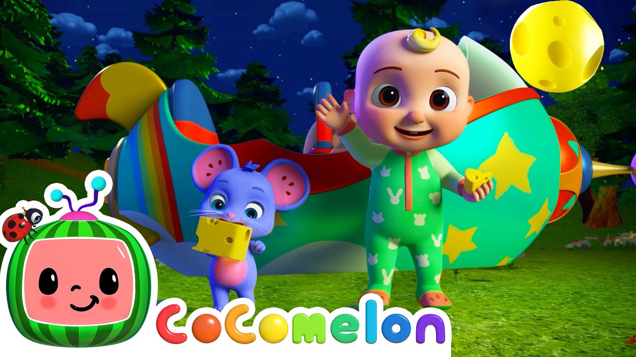 JJ's Rocket to the Moon | CoComelon JJ's Animal Time | Animals Nursery ...