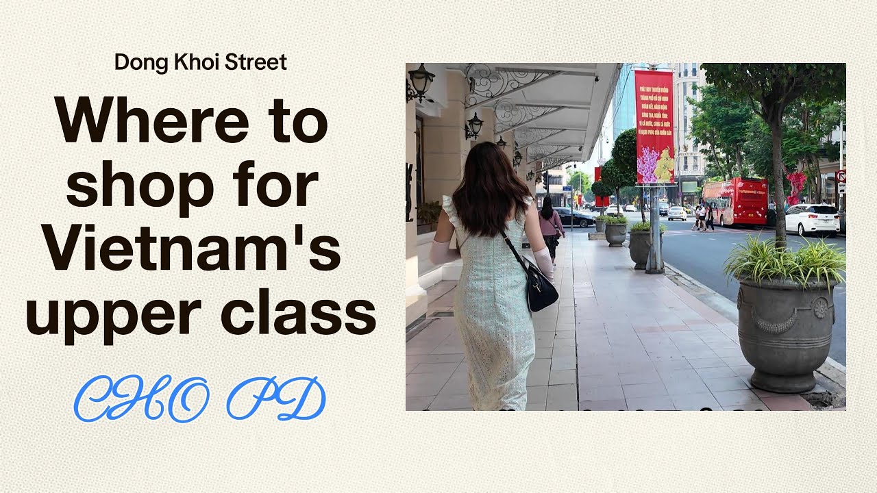 베트남 상류층 쇼핑 하는 거리, Vietnam's upper class shopping street - YouTube