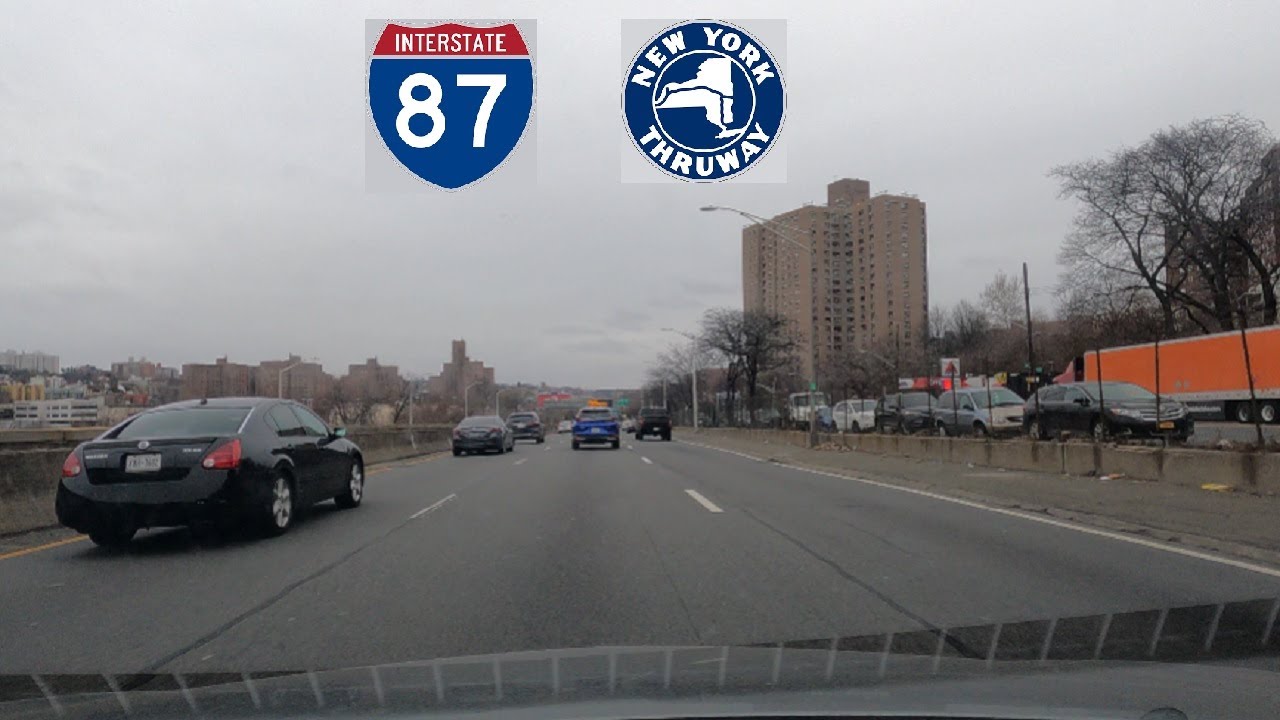 ⁴ᴷ⁶⁰ Driving Interstate 87 (Major Deegan Expressway) from Bronx, NY to ...